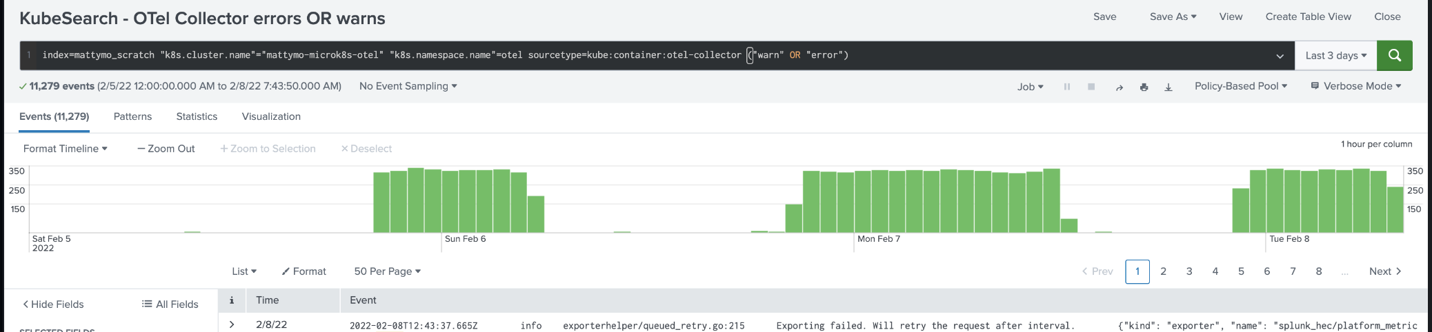 `splunk_hec/platform_metrics` dropping data due to `Client.Timeout exceeded while awaiting ...