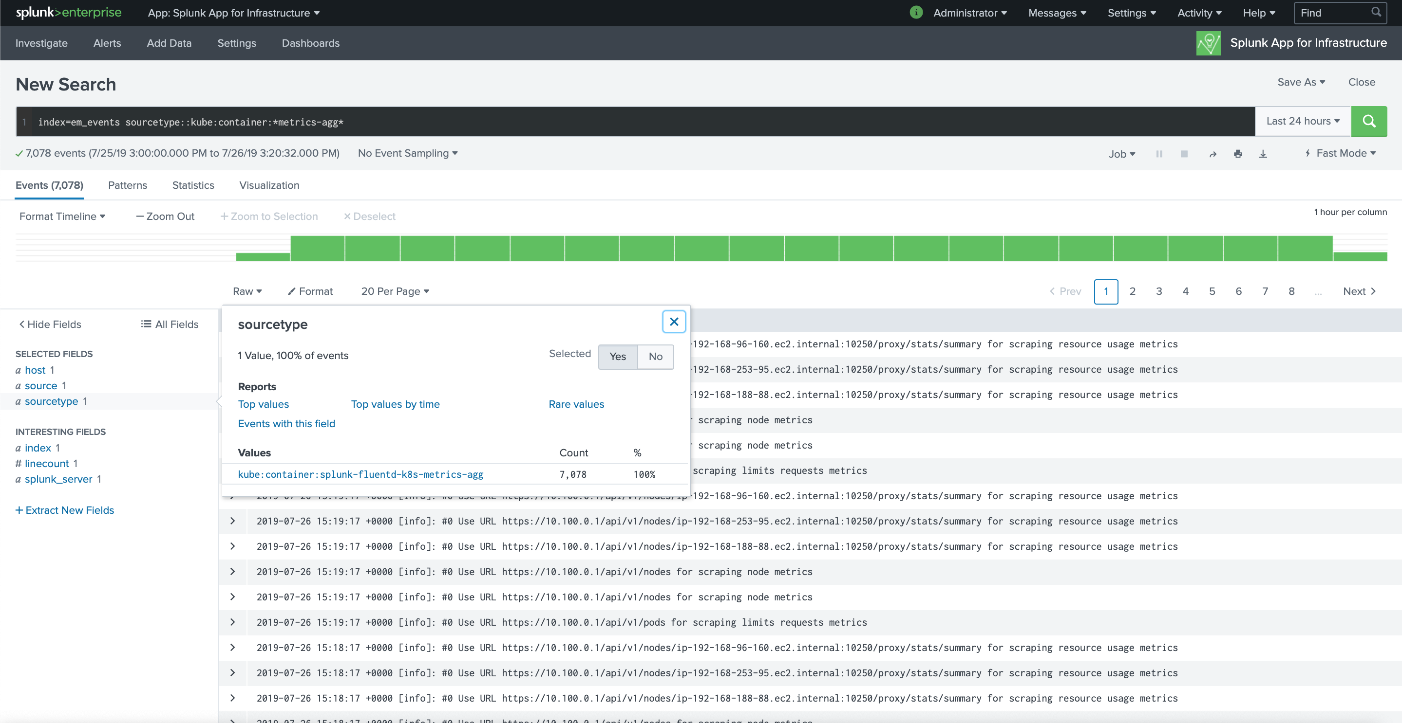 metrics-agg logging info messages. Should move to debug. · Issue #206 ...