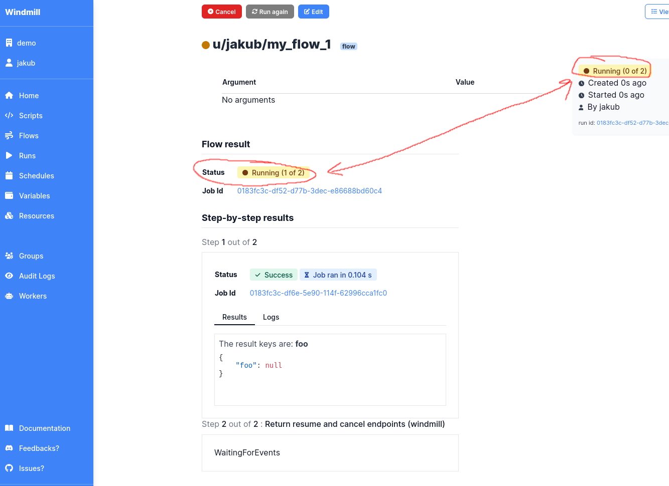 bug: flow status out of sync · Issue #789 · windmill-labs/windmill · GitHub