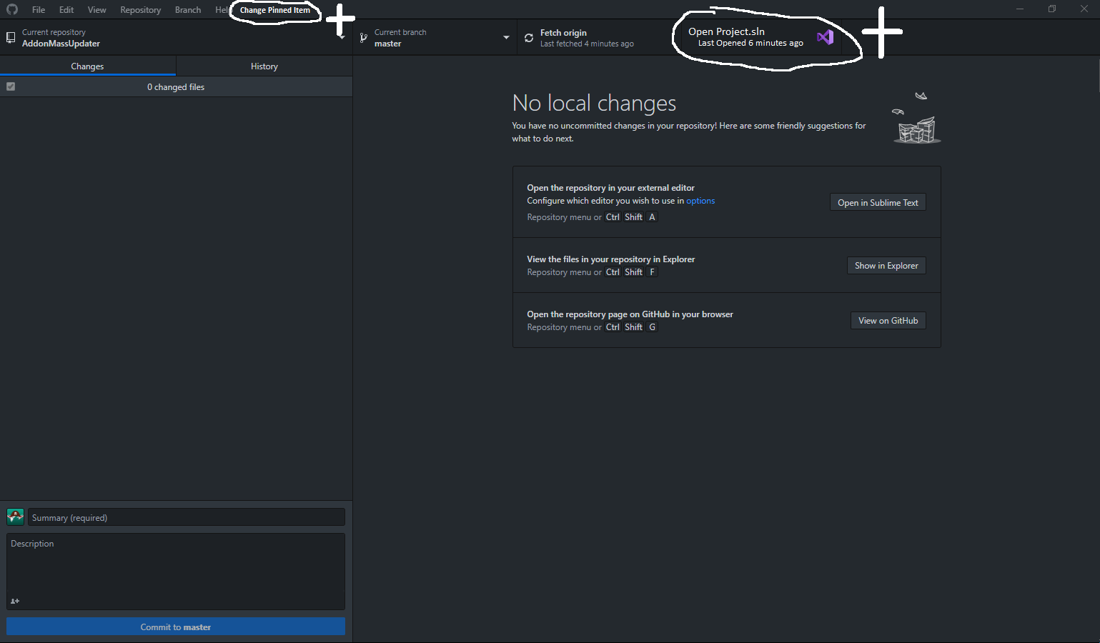 [ENHANCEMENT] add a way to pin certain files to be opened somehwere on ...