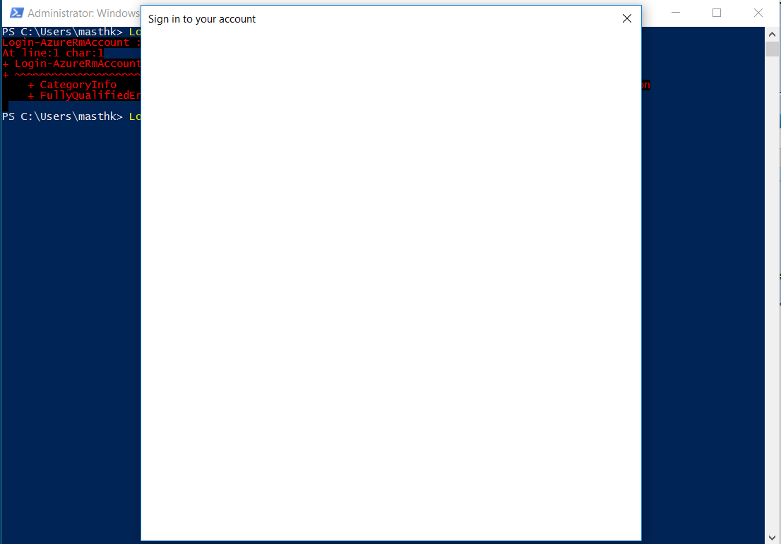 Login-AzureRmAccount or Add-AzureRmAccount not accepting passing PSCredential objects · Issue ...