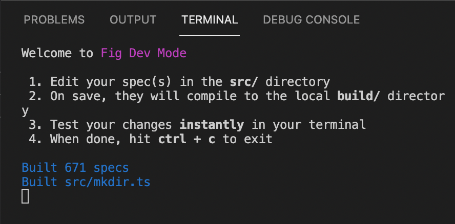 Make it easier to see generators logs · Issue #790 · withfig/fig · GitHub