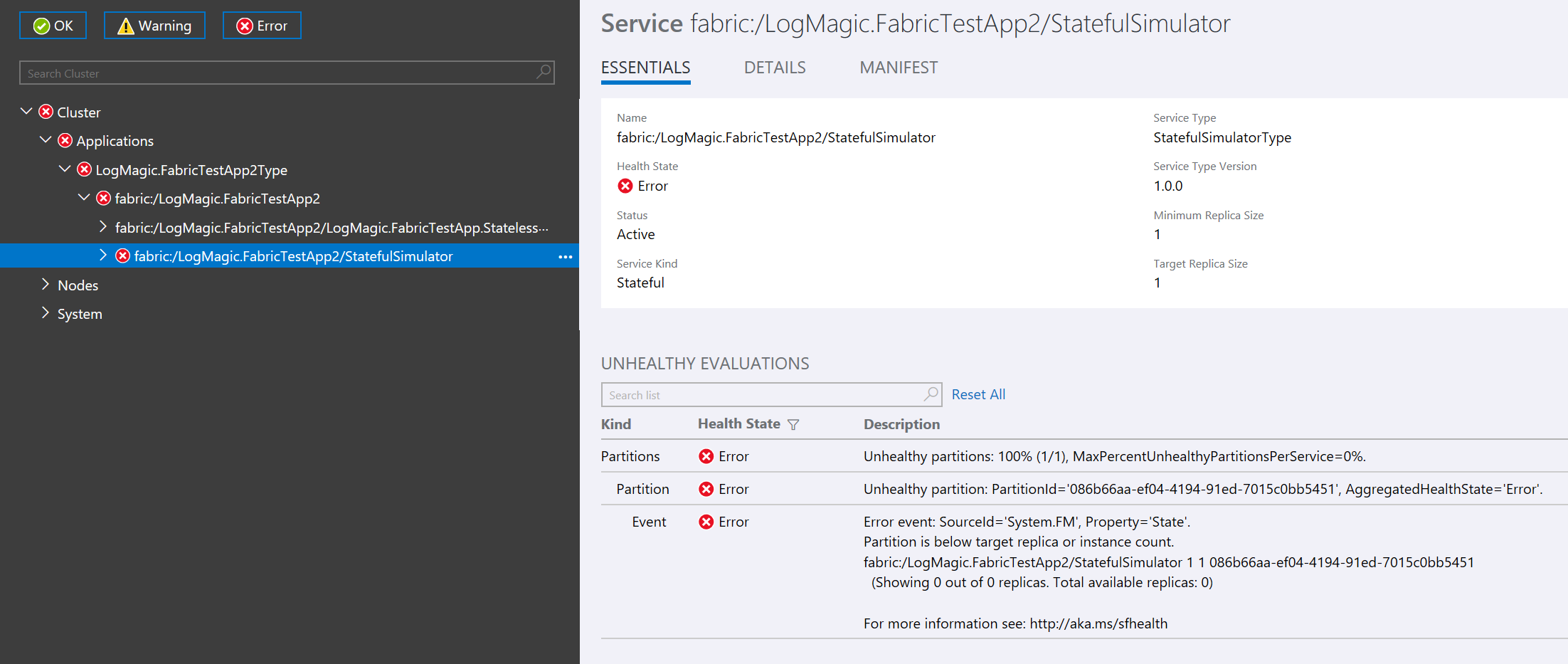 Stateful Service won't start in 6.1.456 · Issue #848 · microsoft/service-fabric-issues · GitHub