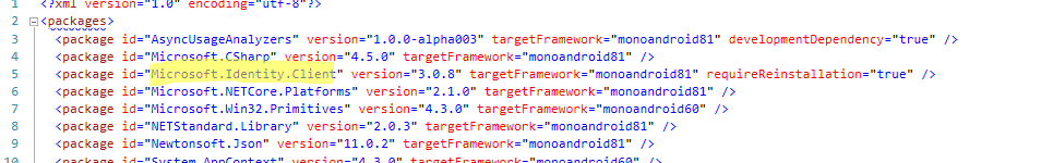 Microsoft.Identity.Client.AuthenticationContinuationHelper class not found in Xamarin.Android ...