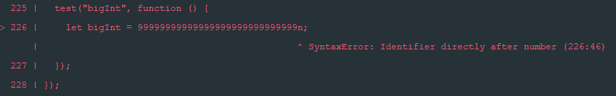 Is there support for BigInt? · Issue #2056 · wallabyjs/public · GitHub