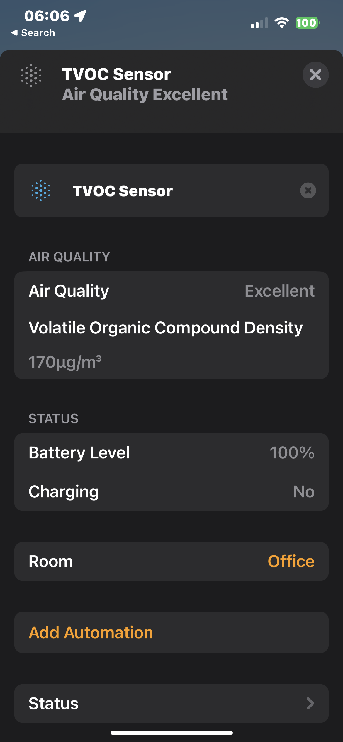 HomeKit integration sending wrong Air Quality Index for volatile ...