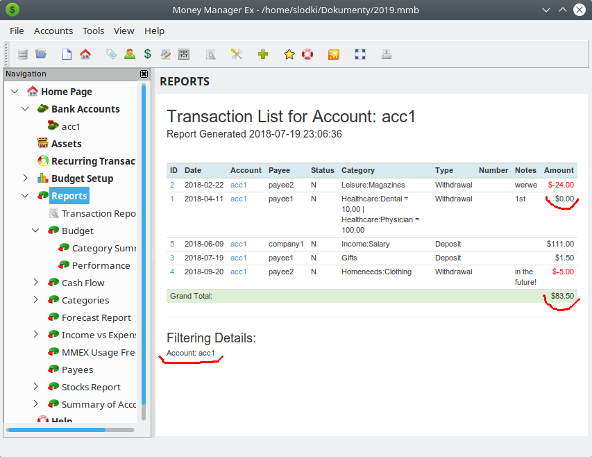 Split transactions reported incorectly in Transaction Report · Issue ...