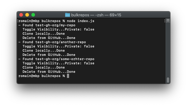 GitHub - politician/bulkrepos: Bulk publicize, privatize, clone and ...