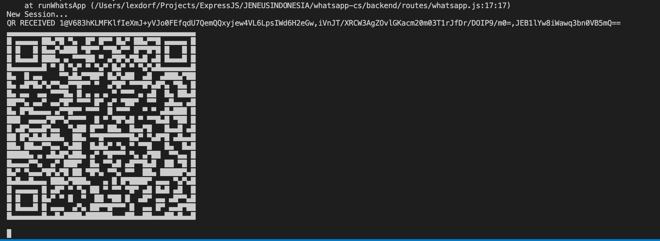 QR RECEIVED null · Issue #26 · pedroslopez/whatsapp-web.js · GitHub