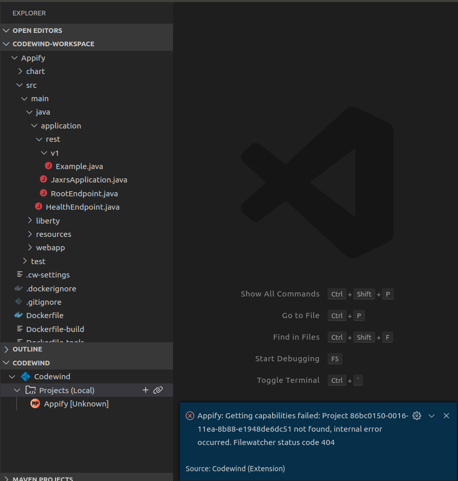 Hybrid Feature Bugs [local] · Issue #483 · eclipse-archived/codewind · GitHub