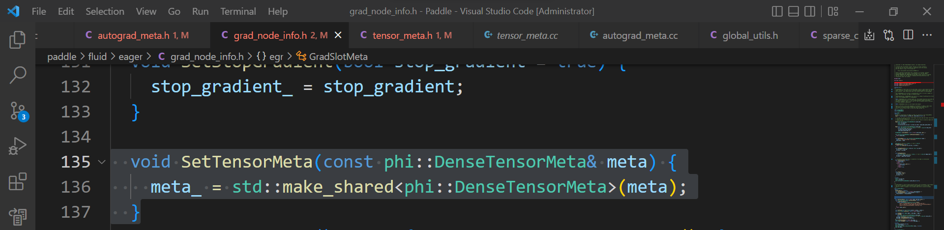 confusing usage of "std::make_shared (phi::DenseTensorMeta)" · Issue #45818 · PaddlePaddle ...