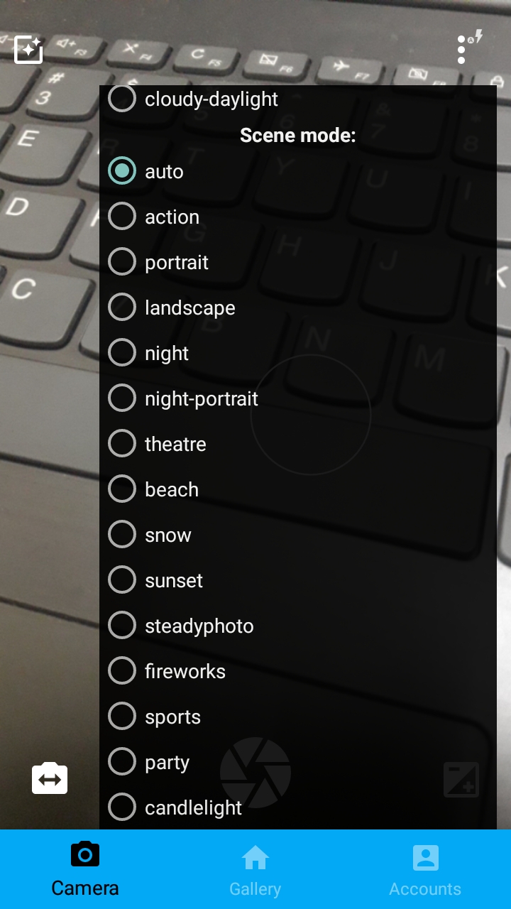 camera option issue in landscape mode. · Issue #2698 · fossasia/phimpme-android · GitHub