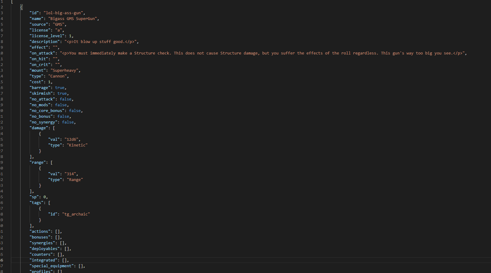 Exported LCPs have empty fields on weapons that cause errors in COMP/CON · Issue #4 · massif ...