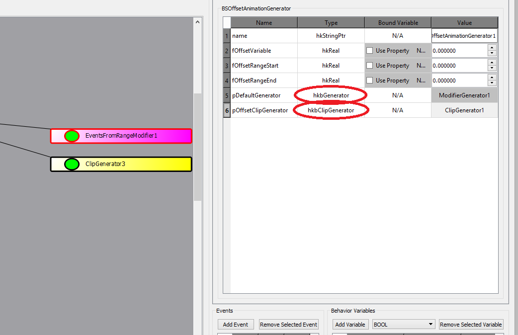 BSOffsetAnimationGenerator and BSSynchronizedClipGenerator do not match hkxcmd source code ...