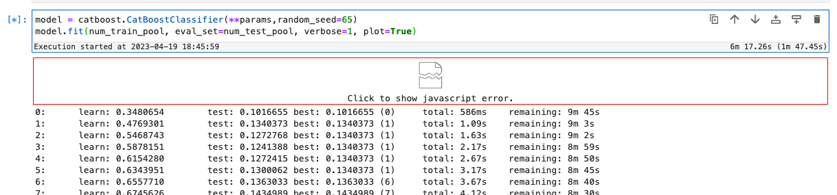 MetricVisualizer not showing on Jupyter notebook · Issue #2351 · catboost/catboost · GitHub