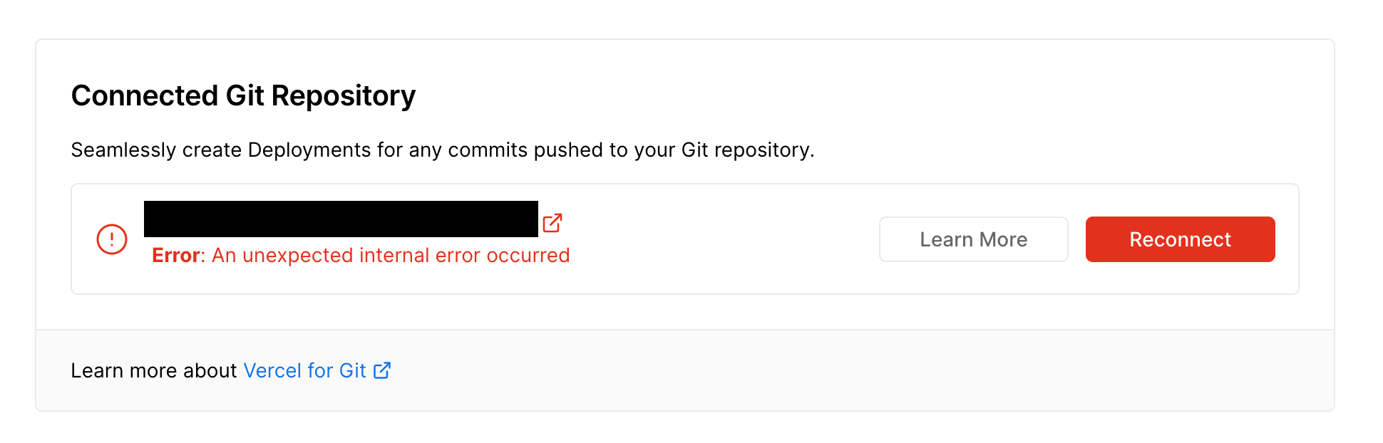 Lost connection to GitHub reop · vercel community · Discussion #1553 · GitHub