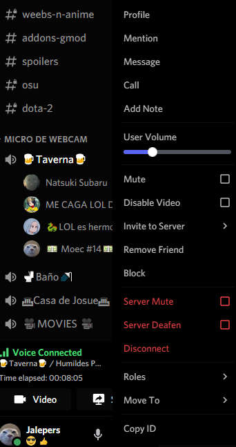 [BUG] - Image Utilities / Extra context menu for servers, and avatars ...