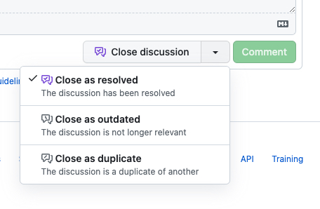Adding the ability to close GitHub Discussions - GitHub Changelog
