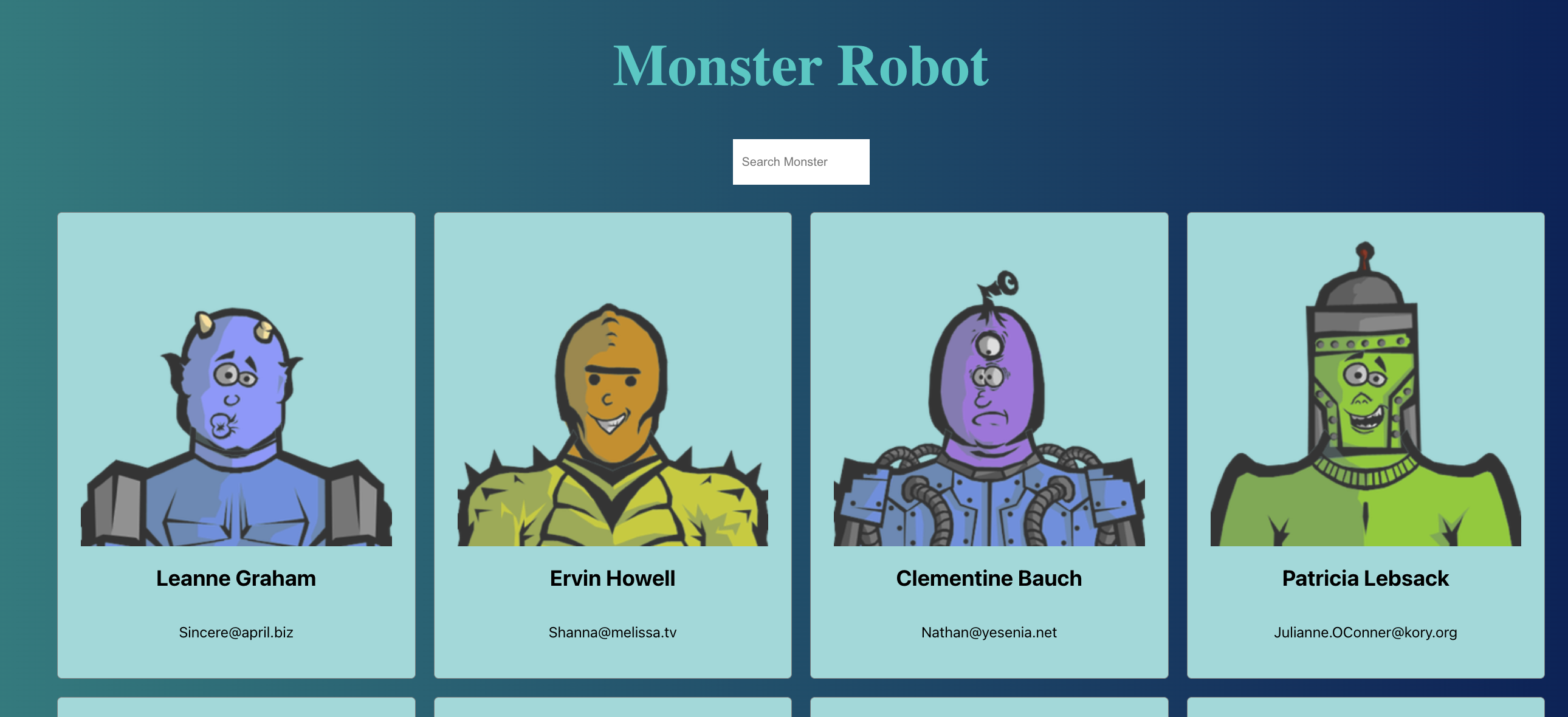 GitHub - balichowdry/monster-react-web-app