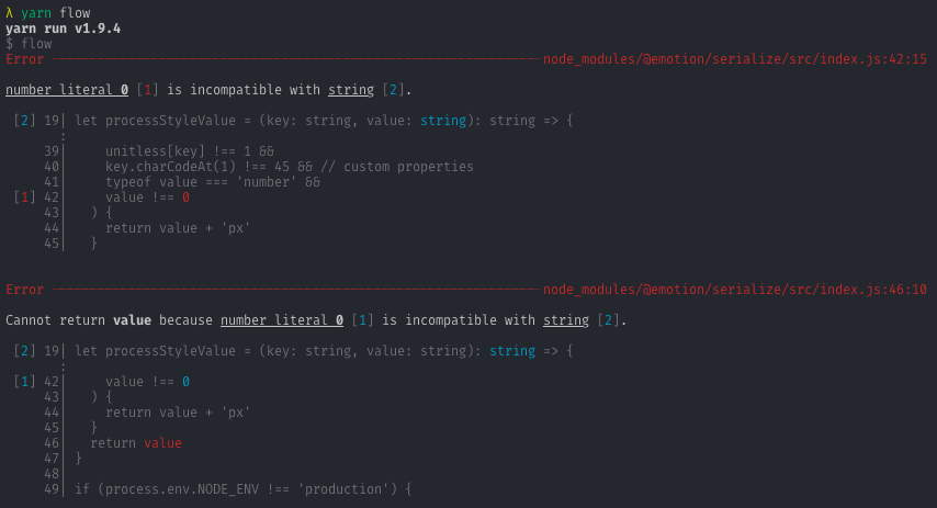 Flow Issues On Emotion Serialize · Issue 972 · Emotion Js Emotion · Github