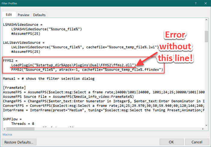 FFMS2 AVS filter is missing for ffms2.dll in Apps Manager · Issue #448 · staxrip/staxrip · GitHub