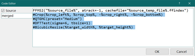 Manually editing the Cutting script restores it to the settings in the preview window · Issue ...