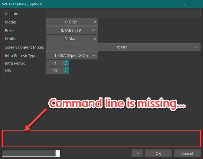 x265 wrong defaults + custom commands ordering · Issue #546 · staxrip/staxrip · GitHub