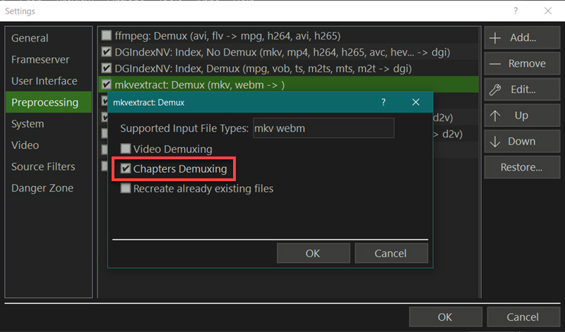 Option to ignore chapters · Issue #616 · staxrip/staxrip · GitHub