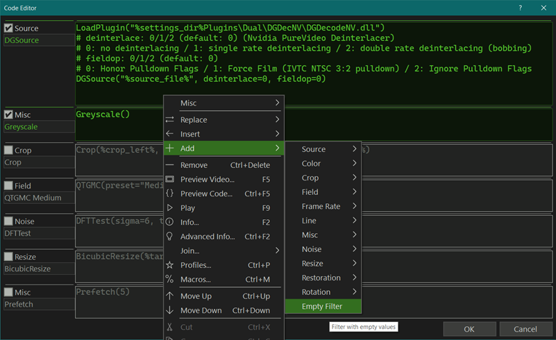 Change color version to B&W version · Issue #700 · staxrip/staxrip · GitHub