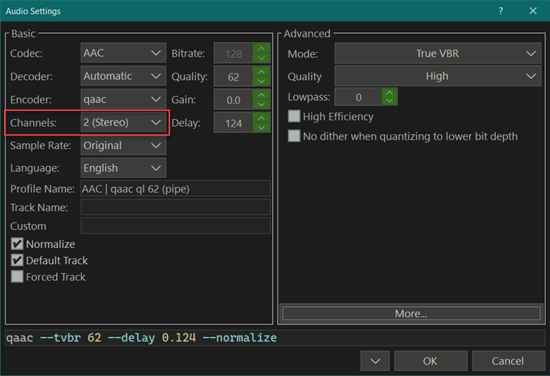 Channel and normalize settings are not applied to cut audio · Issue #713 · staxrip/staxrip · GitHub
