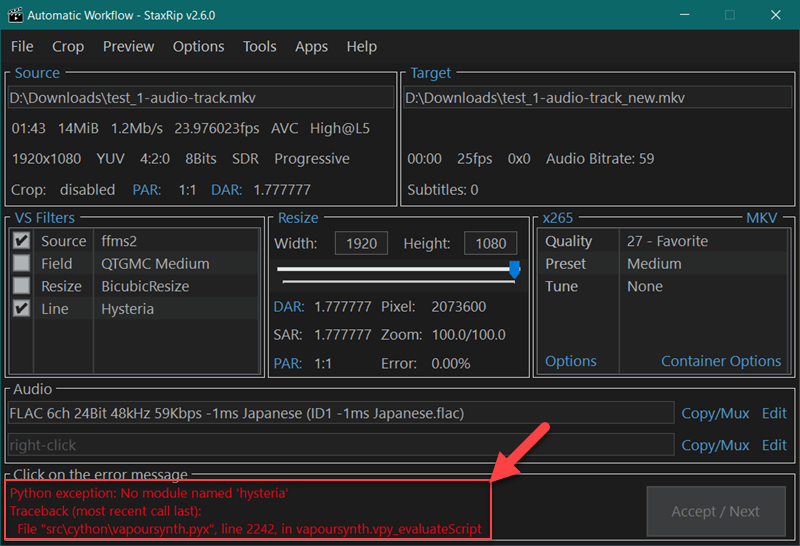 How Can I Run This Filter In Staxrip · Staxrip Staxrip · Discussion 718 · Github