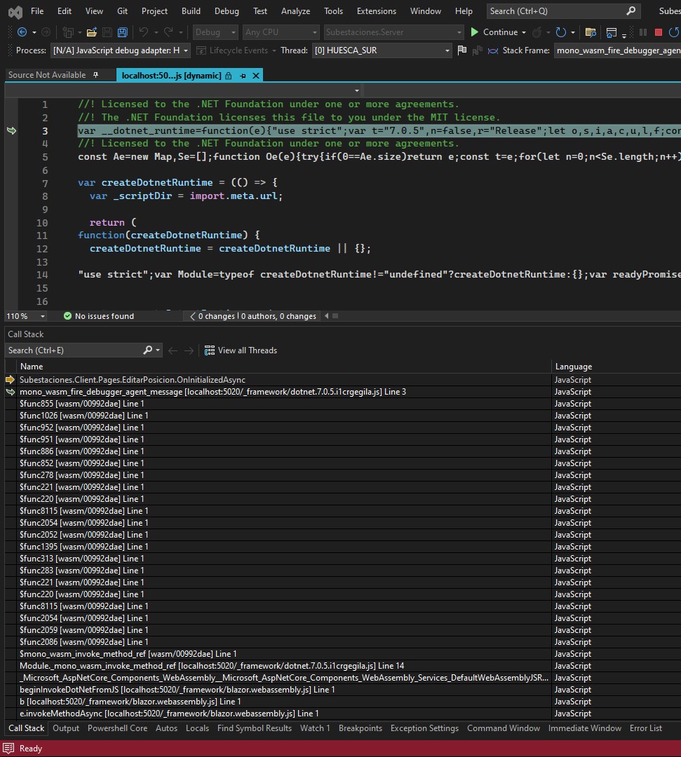 Frame not in module when hitting a breakpoint in Blazor WASM · Issue #86754 · dotnet/runtime ...