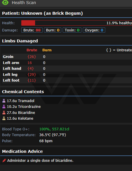 Health Scanner - Medication Advice is not updating correctly, and advises to OD patients ...