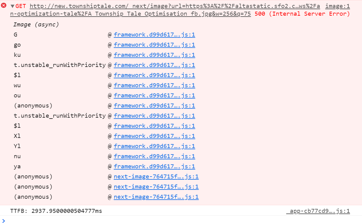 Next Images Result In 500 Server Error On Gcloud · Vercel Nextjs 