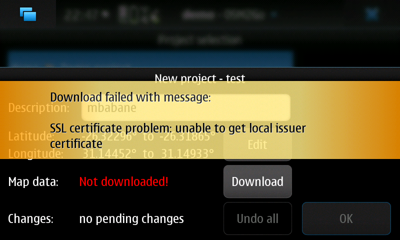 Unable to fetch areas due to SSL problem · Issue #19 · osm2go/osm2go · GitHub