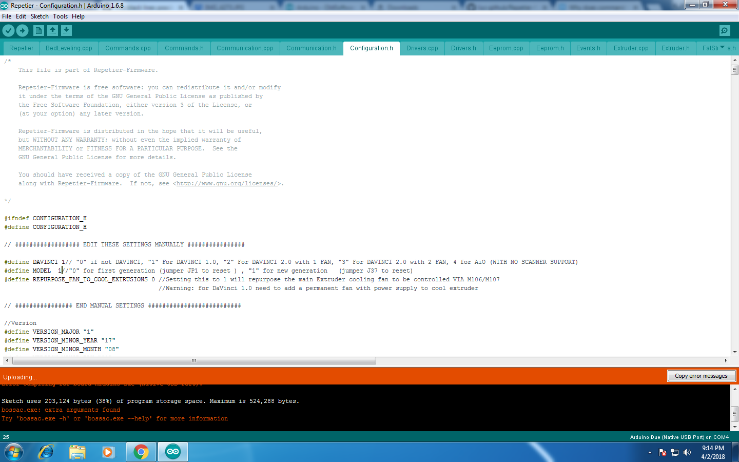 Two black lines possible bricked da Vinci 1.0a · Issue #180 · luc ...