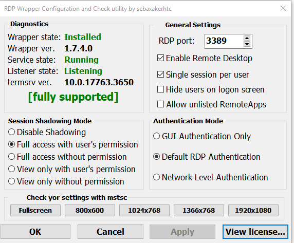 10.0.17763.3650 x86 · Issue #2081 · stascorp/rdpwrap · GitHub