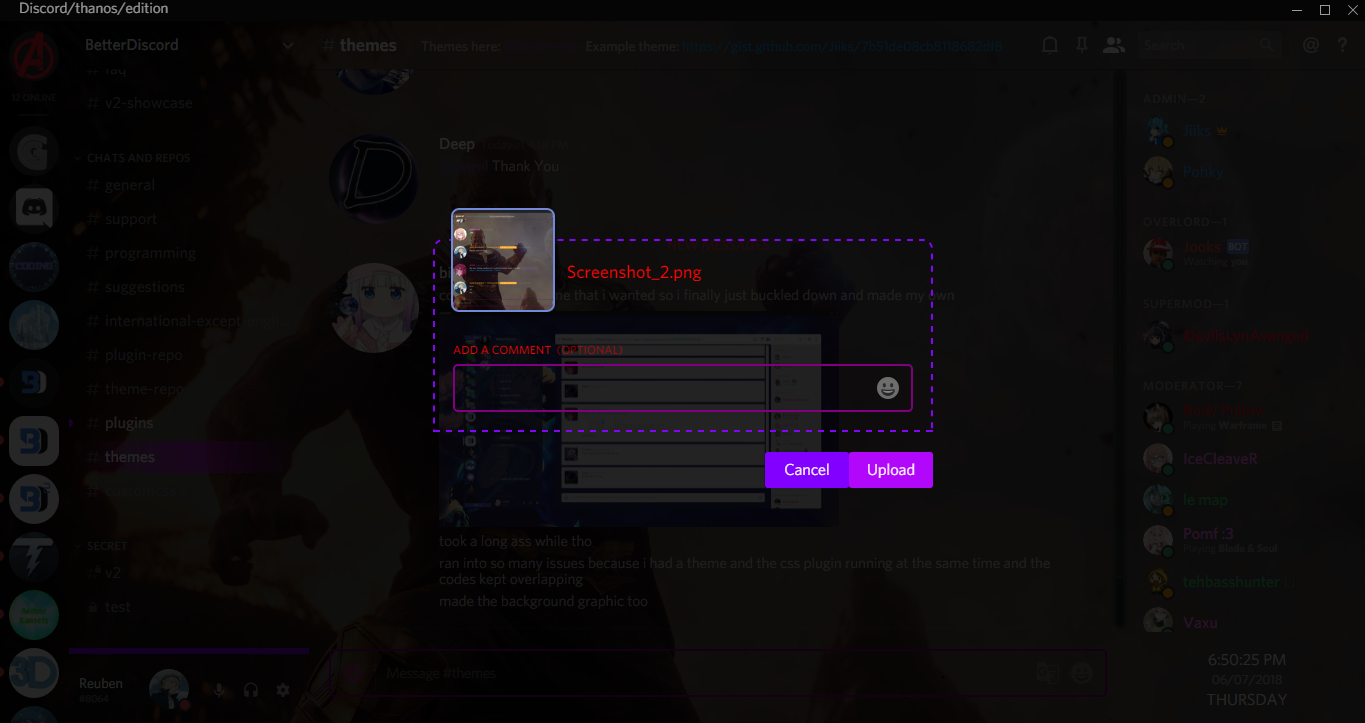 GitHub - wanqdetta/thanos-theme: anvengers infinity discord theme