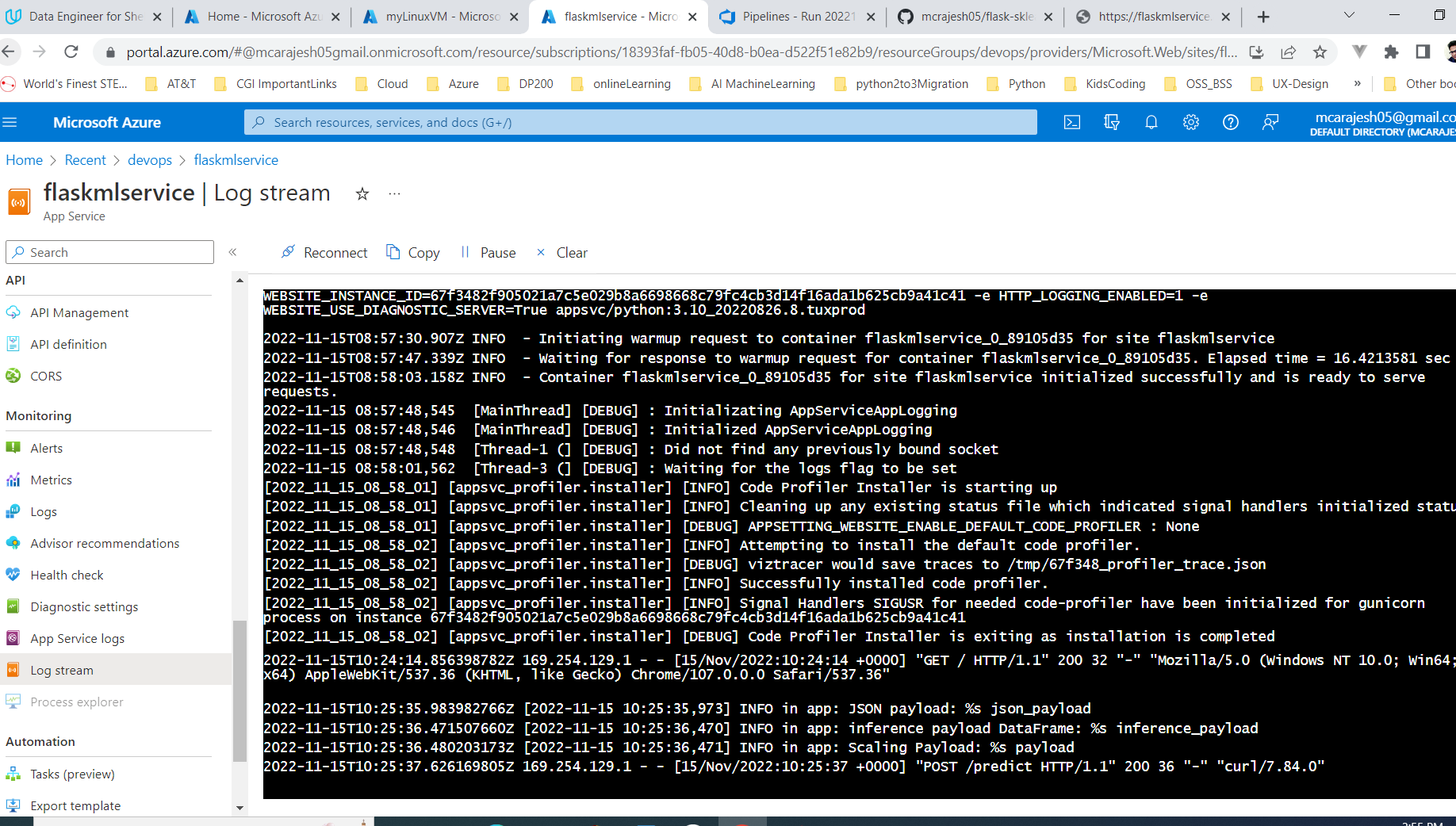 Github Mcrajesh05flask Sklearn Ci Cd Python Flask App That Serves Out Predictions Inference 6316