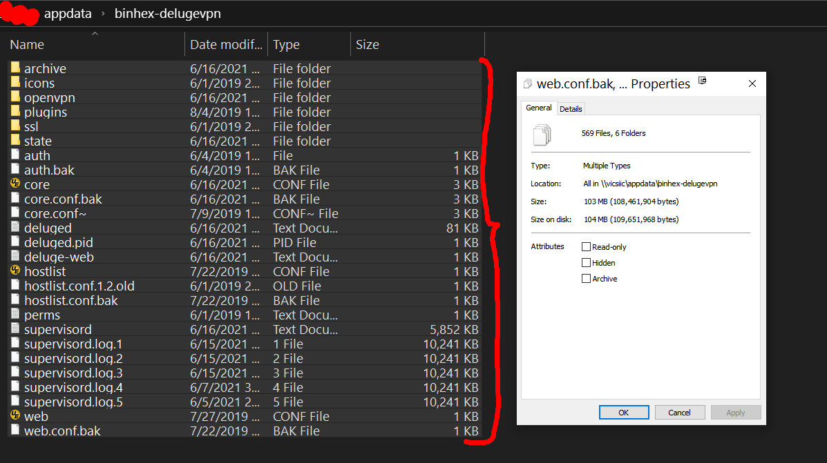 Log file seems to have a massive size · Issue #280 · binhex/arch-delugevpn · GitHub