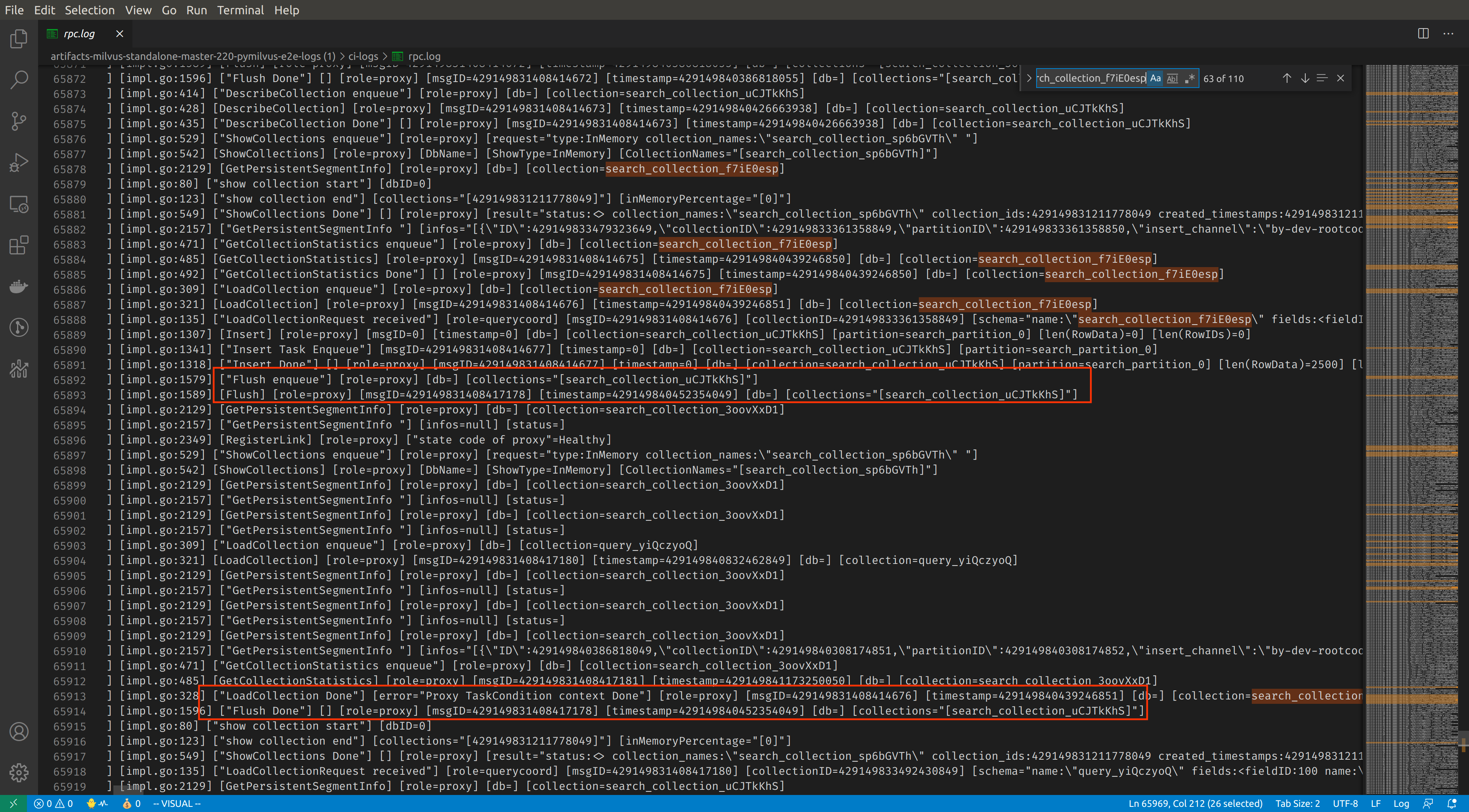Bug Load Timeout During Tests · Issue 11978 · Milvus Iomilvus · Github