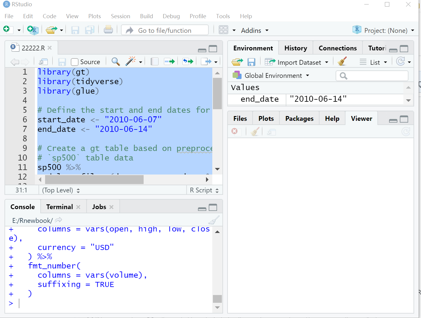 The Viewer is empty for tables. · Issue #7705 · rstudio/rstudio · GitHub