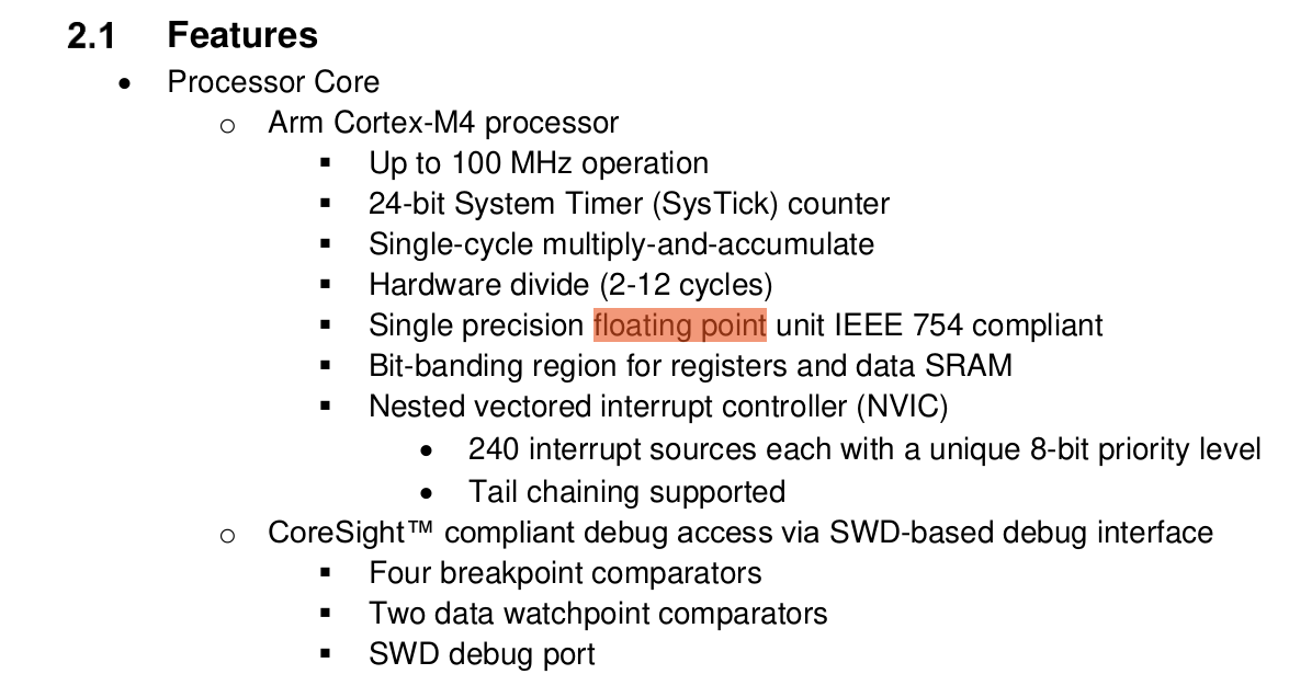 Using the hard float compiler `thumbv7em-none-eabihf` problematic ...