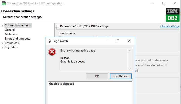 Error switching active page - 7.0.2 in Db2 zOS connection setting · Issue #8406 · dbeaver ...