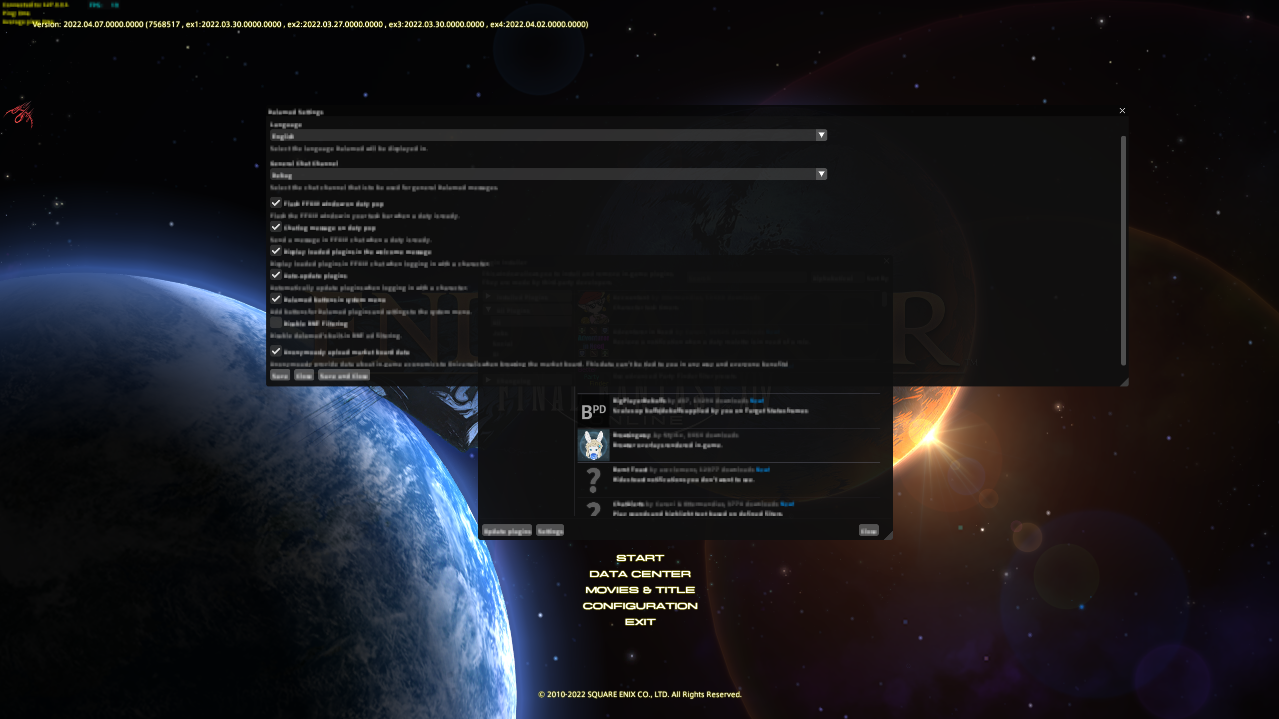 Blurred font in plugin window after opening the game · Issue #893 · goatcorp/FFXIVQuickLauncher ...