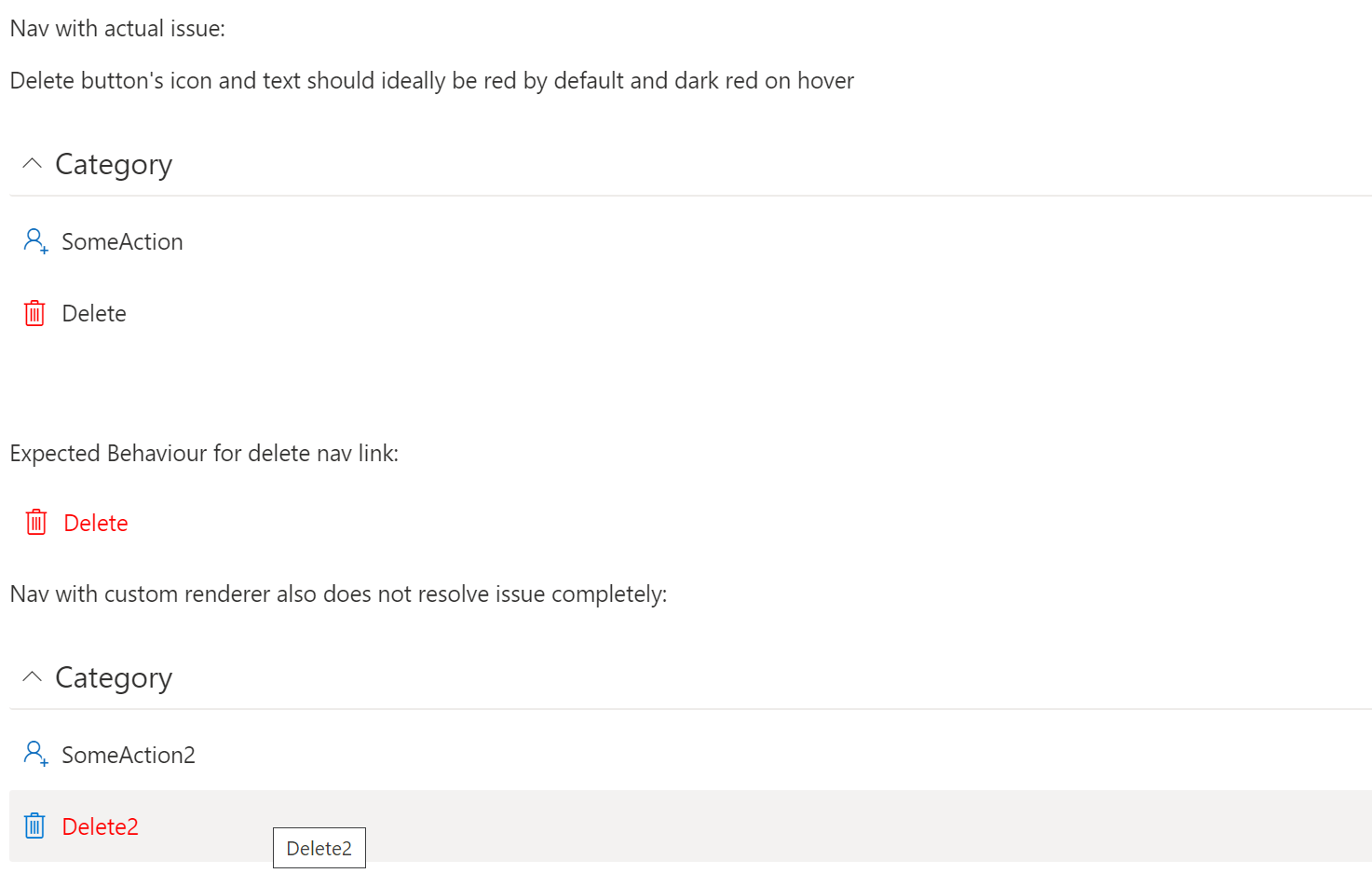 Formatting icon & link text color along with hover for specific Nav items · Issue #12184 ...