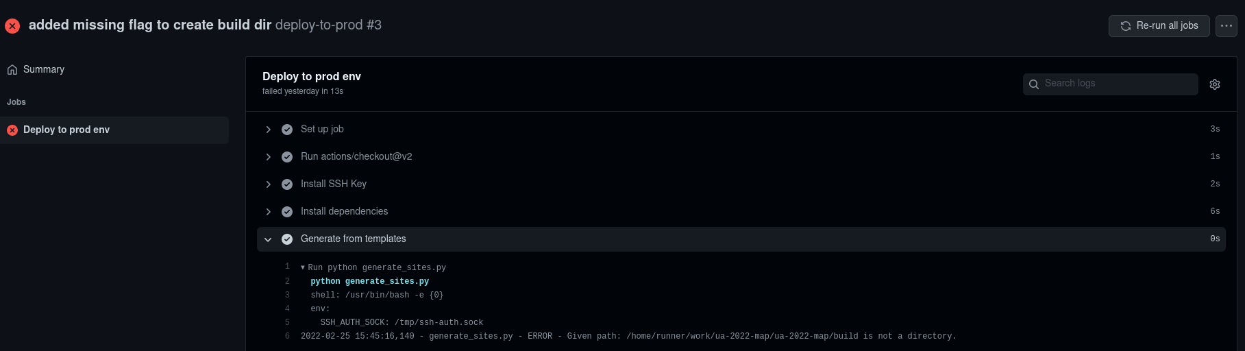 github actions sprawdzający PR chyba się nie wywala przy błędach · Issue #3 · openstreetmap ...