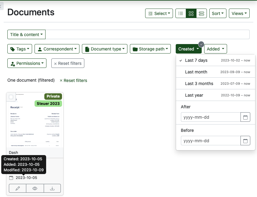 [bug] Sort By Date Does Not Seem To Be Working · Issue 4351 · Paperless Ngx Paperless Ngx · Github