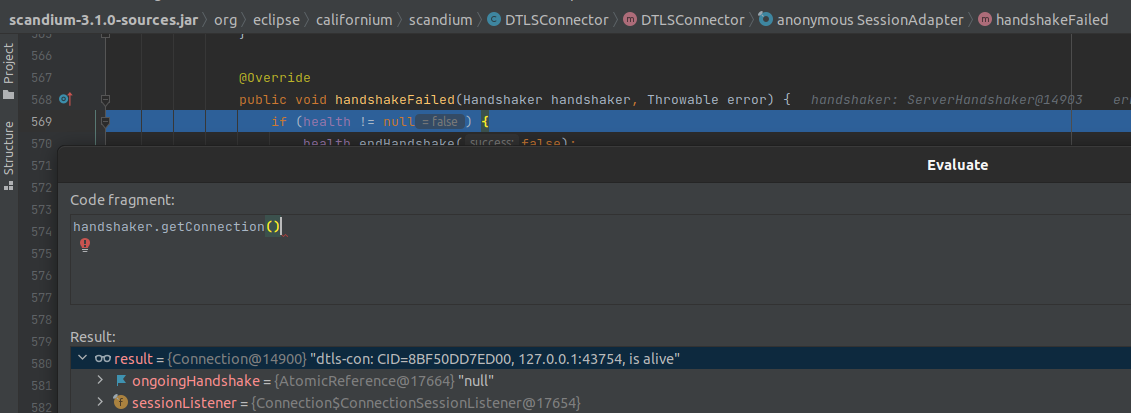 ConnectionListener interface: Connection object without DTLSSession and ...