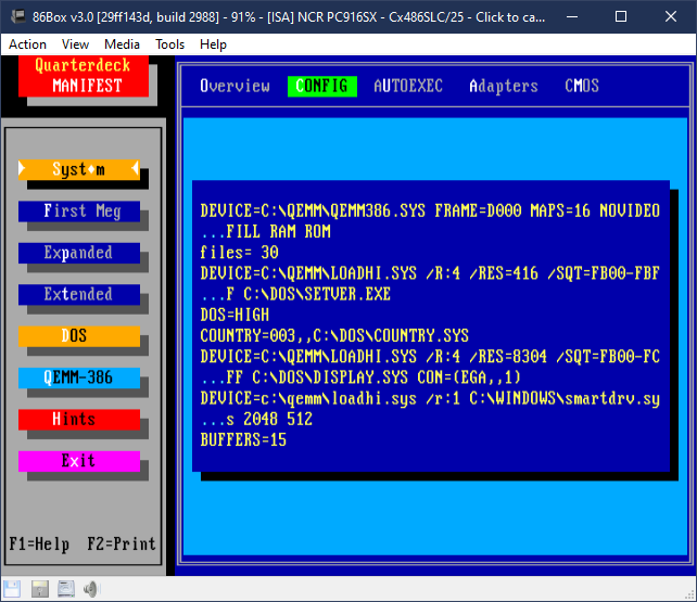 Windows 3.0a and QEMM 6.02 software · Issue #1441 · 86Box/86Box · GitHub